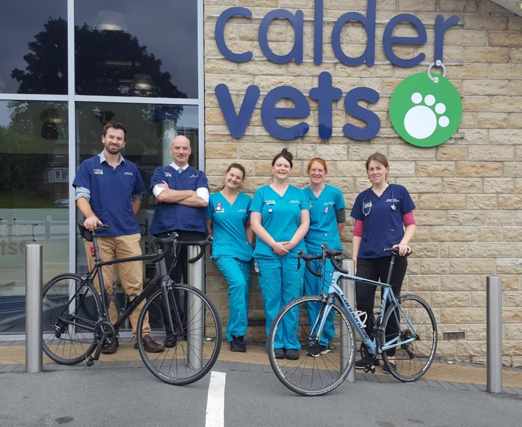 Calder staff to get in the saddle for charity | Calder Vets